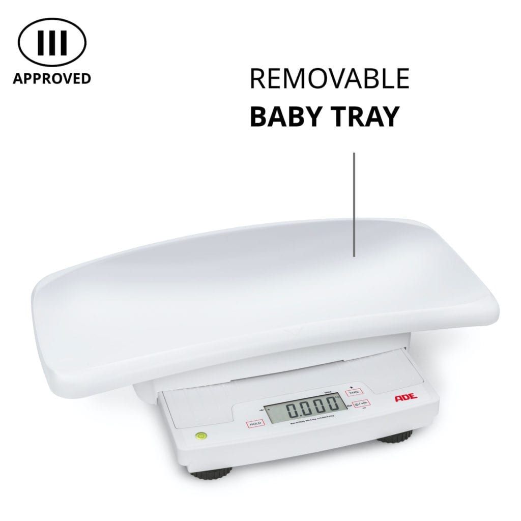 Approved baby and toddler weighing scale | ADE M101000-01 - ADE Germany